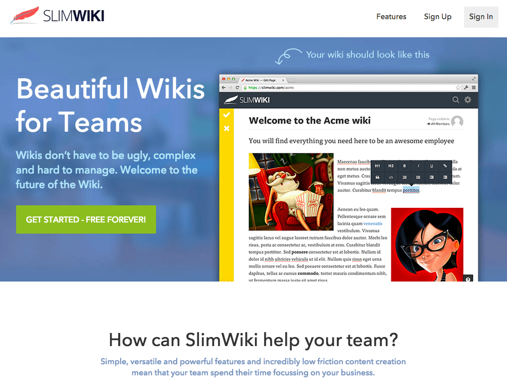 Wikis made easier to edit with beautiful designs | @djchuang